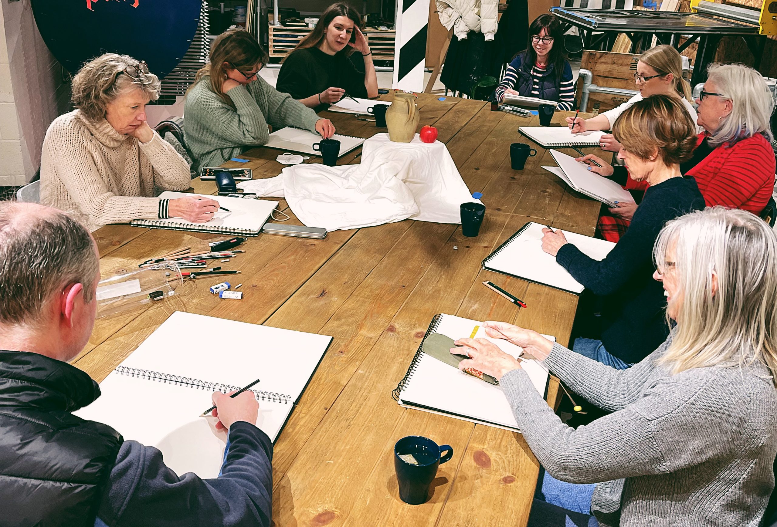 Drawing Workshops with Saltaire Art School - Saltaire Inspired
