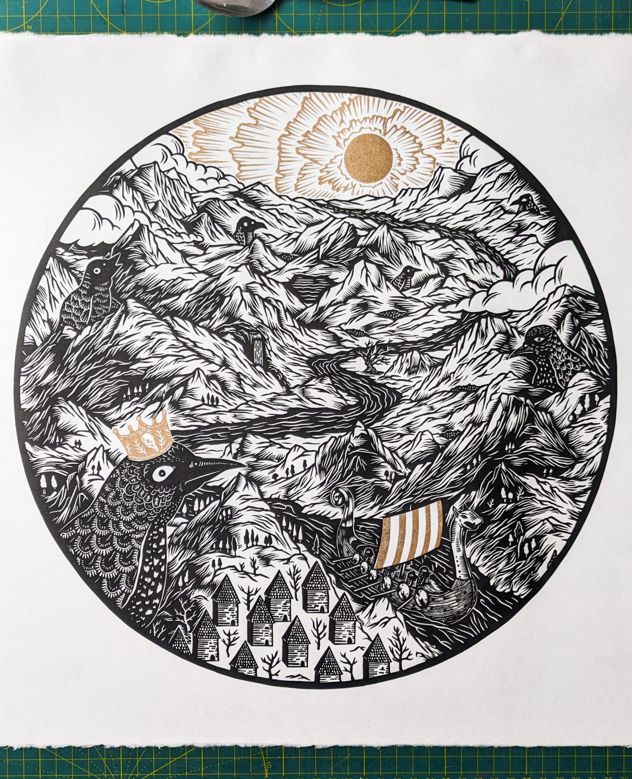 Spindle Printer - Saltaire Inspired